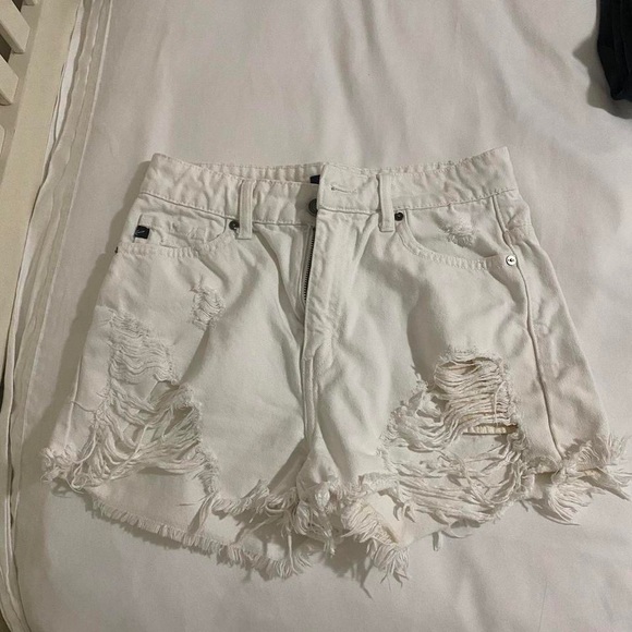 Shorts | White Distressed Jean Shorts | Poshmark
